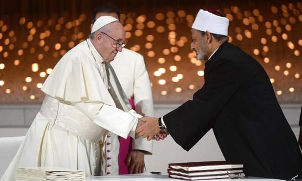 Pope Francis and Grand Imam Al Azhar Sign Historical Declaration ...