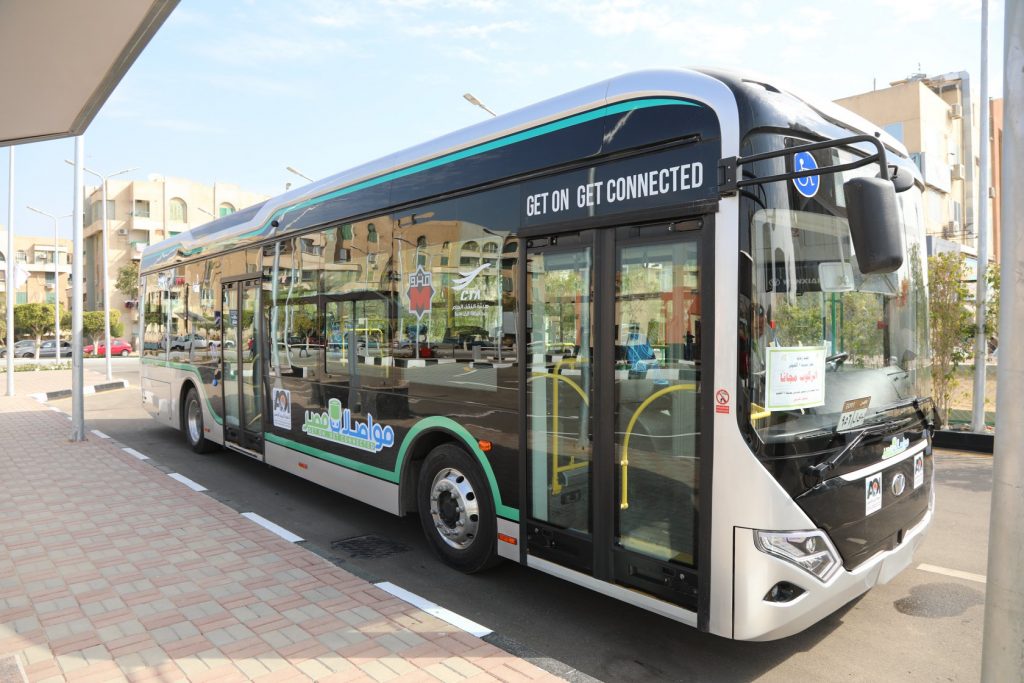 Mwsalat Misr Launches Electric Bus Route In Cairo Egyptian Streets