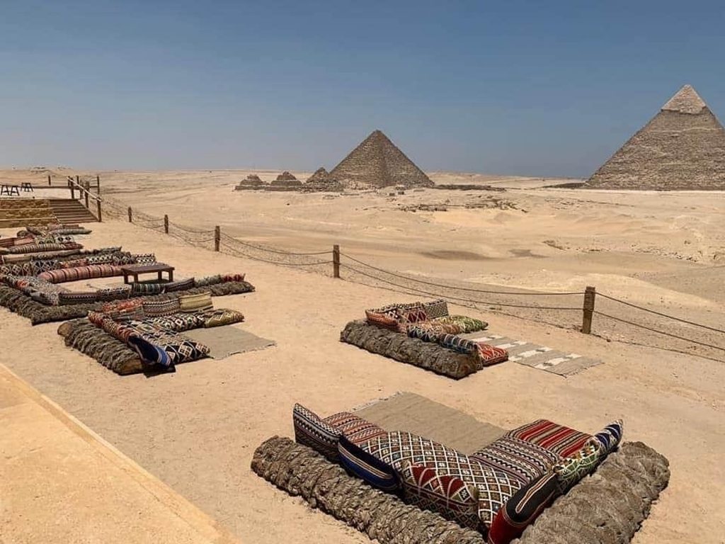 In Photos: A Look At the First Restaurant Near Giza Pyramids | Egyptian ...