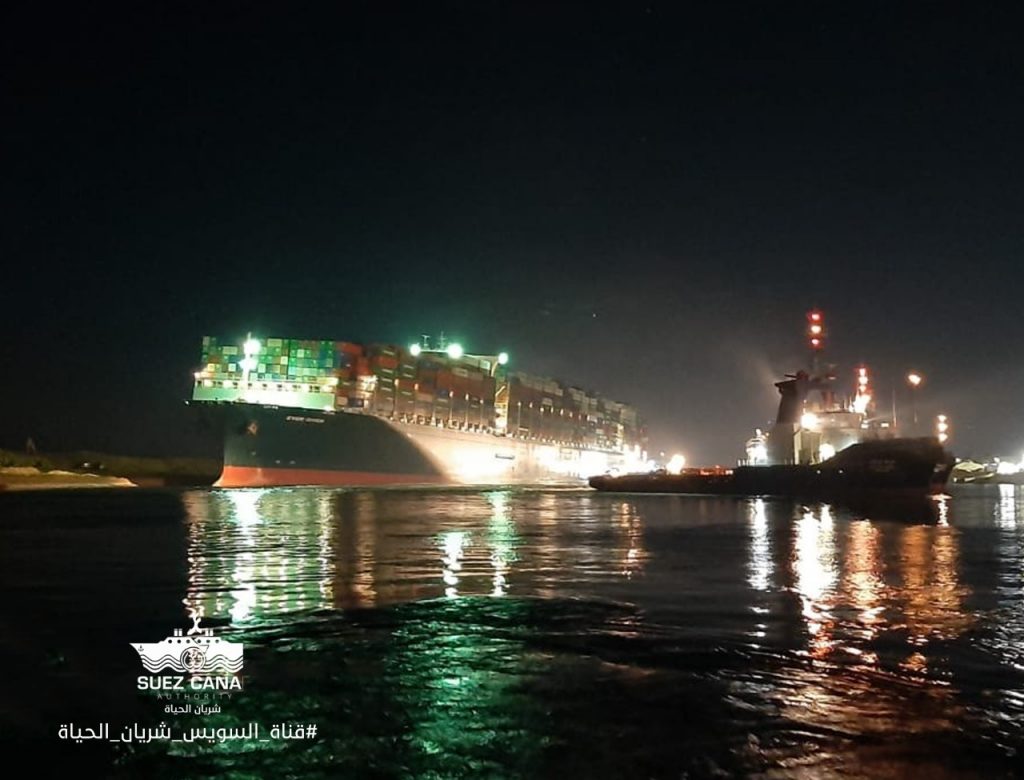 Ever Given Ship Blocking Suez Canal Successfully Freed | Egyptian Streets