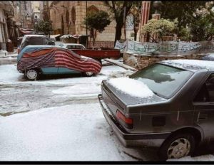 In Photos: Rare ‘Snowfall’ in Egypt’s Alexandria Marks End of 2021 ...