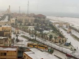 In Photos: Rare ‘Snowfall’ in Egypt’s Alexandria Marks End of 2021 ...