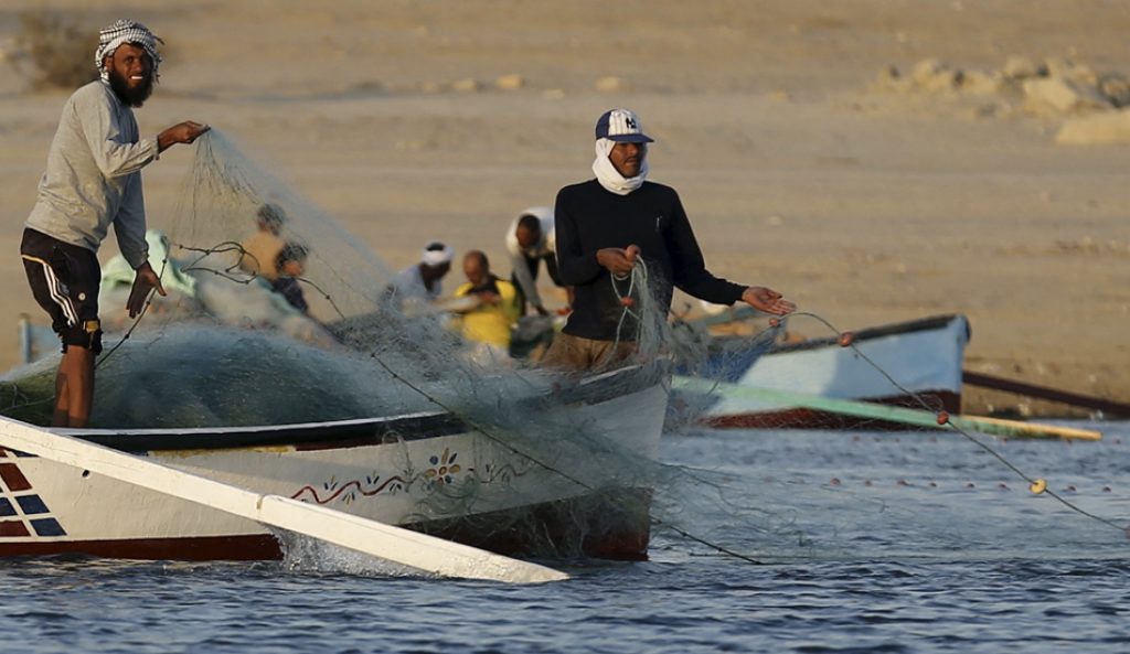 In Photos: Egyptian Fishermen Casting Nets from Dusk until Dawn ...