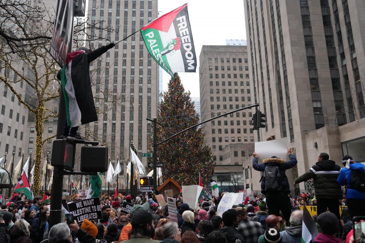 Thousands Join Pro-Palestine Christmas Protests Across U.S Cities ...
