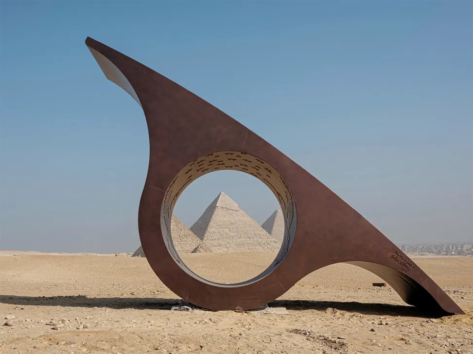Salha Al-Masry Reinterprets Ancient Egyptian Art Through Fire and ...